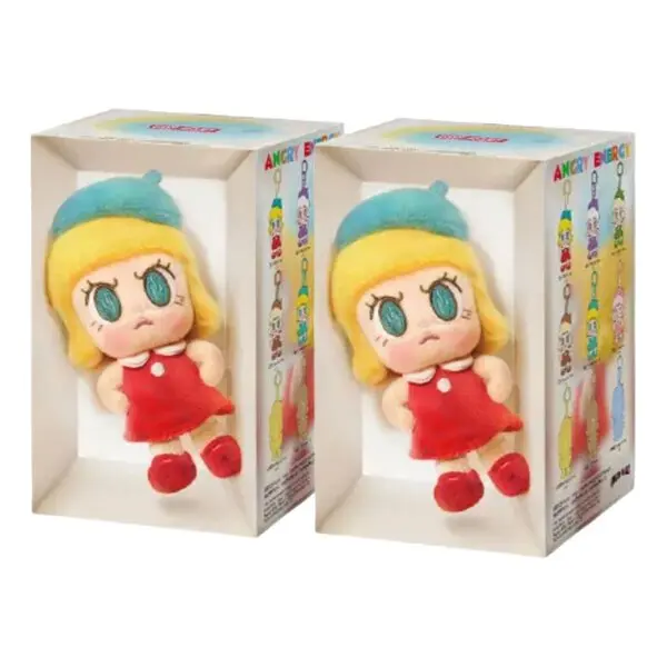 POP MART Angry Molly Plush Pendant Seal Case - Multi-color