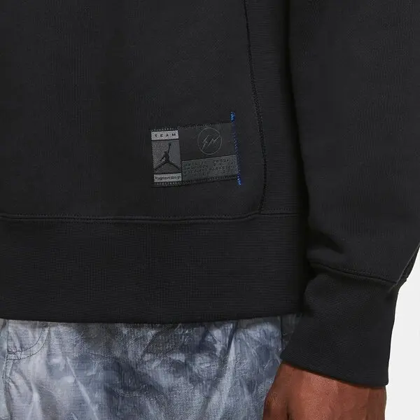JORDAN X Fragment Crewneck Sweatshirt 'black Reflective Silver
