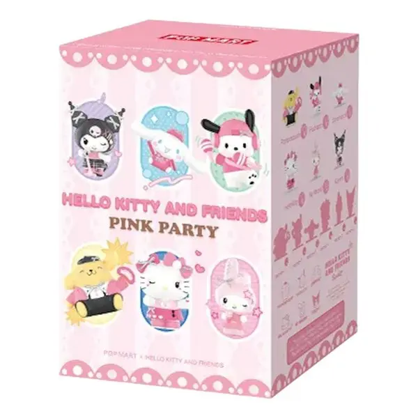 POP MART Hello Kitty And Friends Pink Party Series Figures Sealed Case - Multi-color