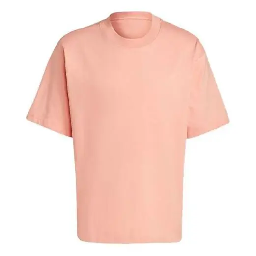 Adidas Originals Solid Color Loose Sports Short Sleeve - Pink
