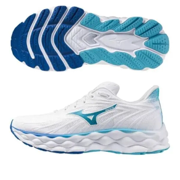 Mizuno Wave Sky 8 Athletic Sneakers - White/blue