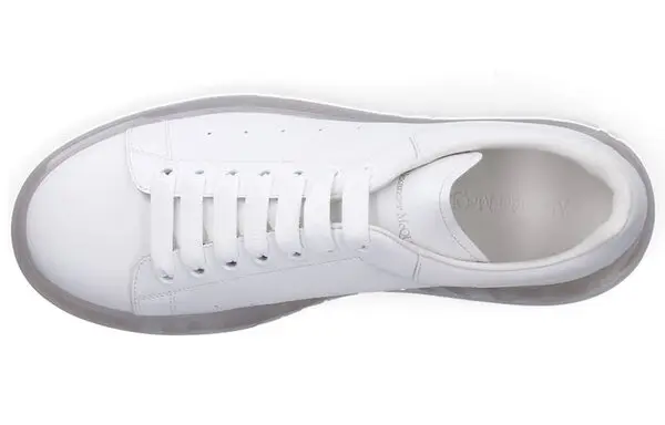 Alexander McQueen Oversized Sneaker With Clear Sole - White/clear