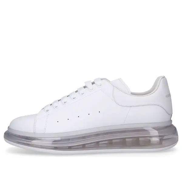 Alexander McQueen Oversized Sneaker With Clear Sole - White/clear