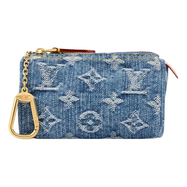 LOUIS VUITTON Monogram Denim Trouseau Speedy Pouch - Blue