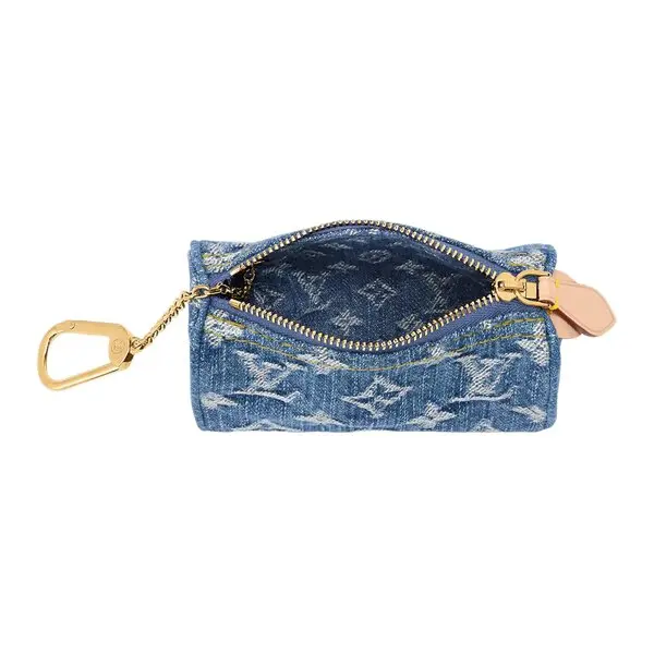 LOUIS VUITTON Monogram Denim Trouseau Speedy Pouch - Blue