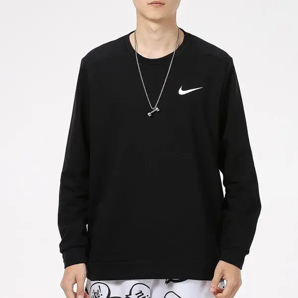 Nike Long Sleeve Casual Sports Knit Pullover - Black