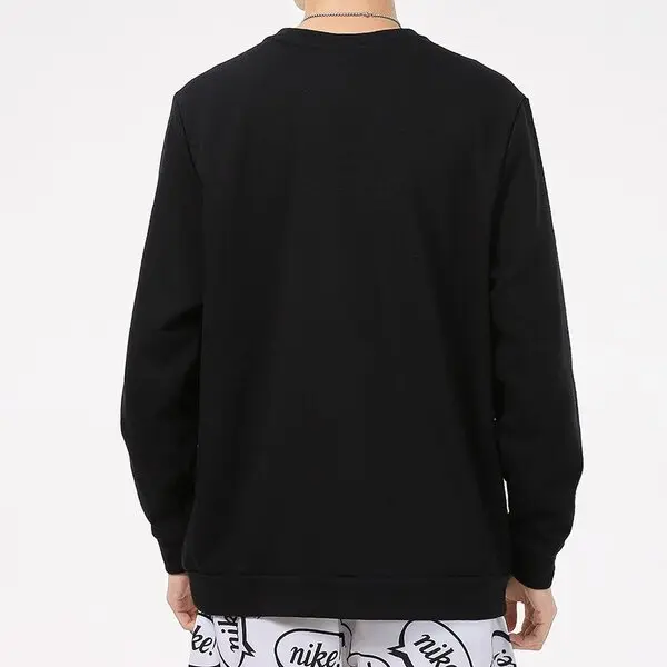 Nike Long Sleeve Casual Sports Knit Pullover - Black