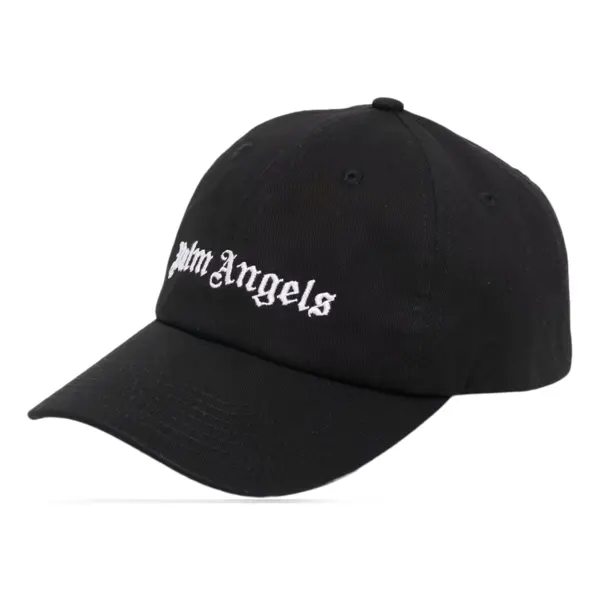 Palm Angels Embroidered Logo Cap - Black/white