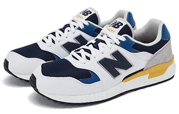 NEW BALANCE 574 White/yellow/blue