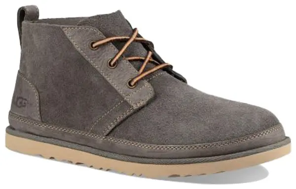 UGG Neumel Unlined Leather Lace-up Boots - Grey