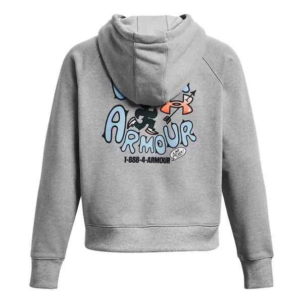 Under Armour Heavyweight Terry Rose Hoodie - Grey