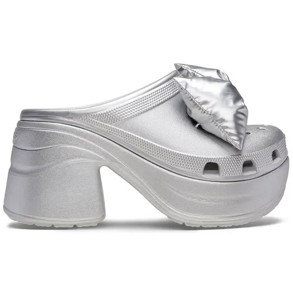 CROCS Siren Metallic Bow Clogs