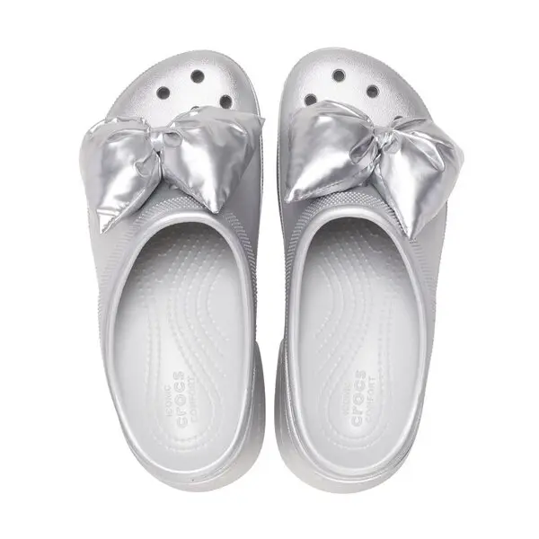 CROCS Siren Metallic Bow Clogs
