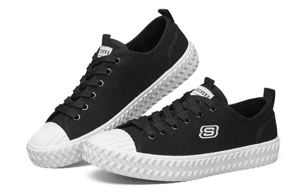 Sketchers Street Trax Low-top Casual Sneakers - Black/white