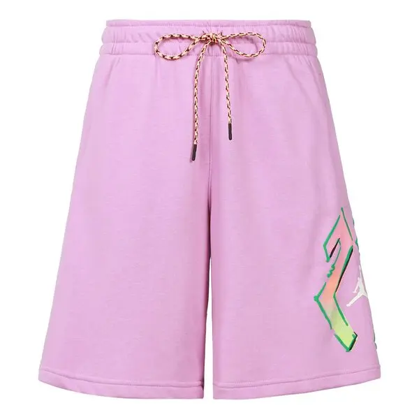 JORDAN Alphabet Pattern Straight Shorts - Default Colorway