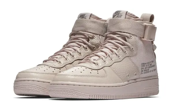 Nike Sf Air Force 1 Mid Sneakers - Tan