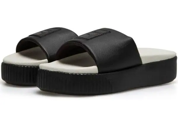 PUMA Platform Slide Sandals - Black