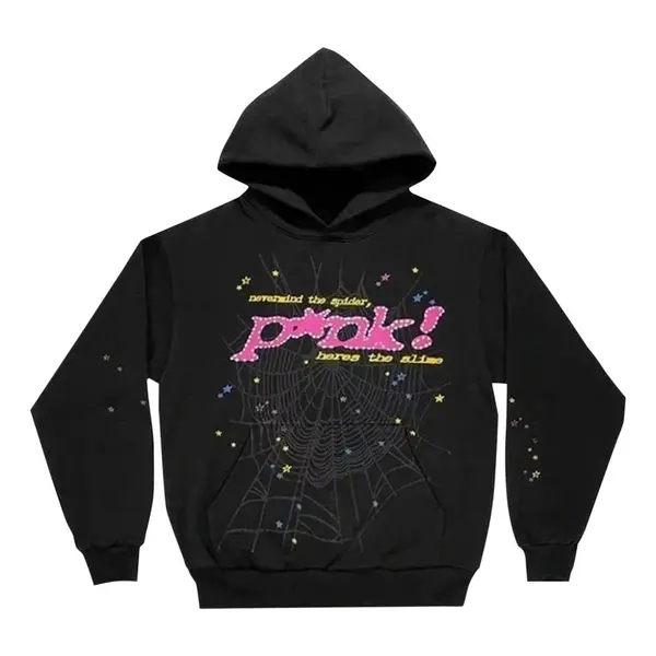 SP5DER P*nk Hoodie - Black