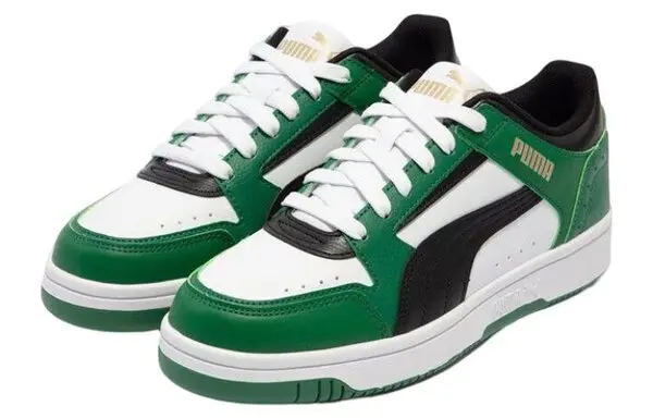 PUMA Rebound Joy Low Top Sneakers - White/green