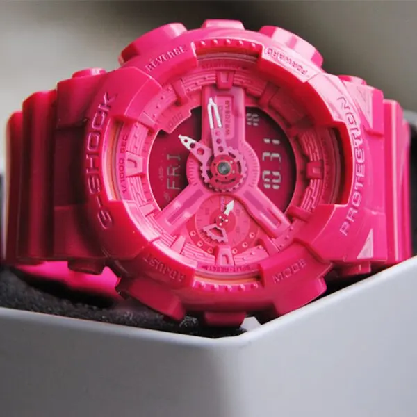 Casio G-shock Analog-digital Watch - Pinkred