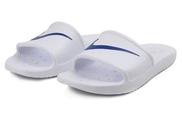 Nike Kawa Shower Slides - White/blue