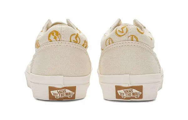 VANS Old Skool Printed Sneakers - Cream/yellow