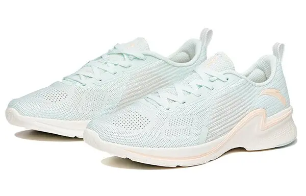 ANTA Hydrogen Run 2 Athletic Sneakers - Light Blue/pink/white