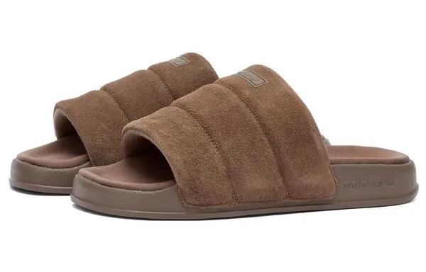 Adidas Originals Adilette Essential Slides - Brown