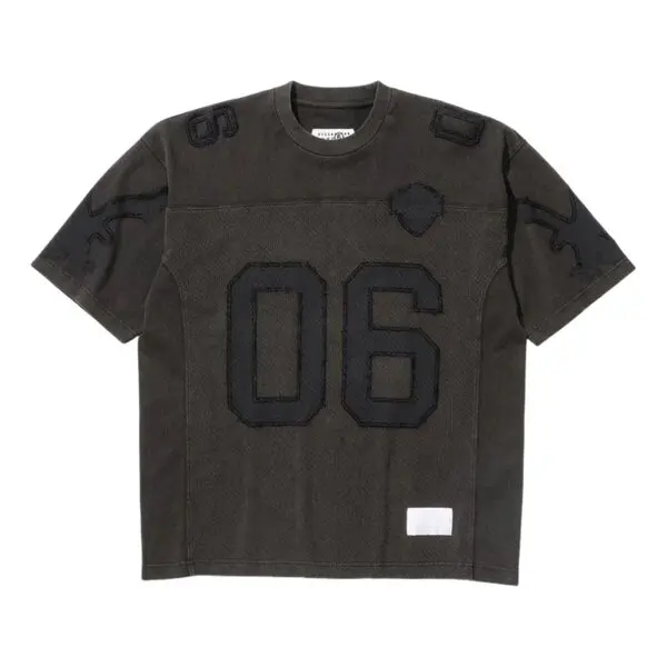 Supreme X Mm6 Maison Margiela Cotton Football Jersey - Black