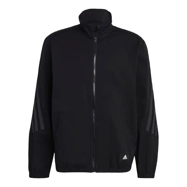 Adidas Future Icon Stripe Woven Stand Collar Track Jacket - Multi-color