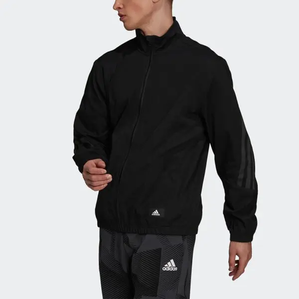Adidas Future Icon Stripe Woven Stand Collar Track Jacket