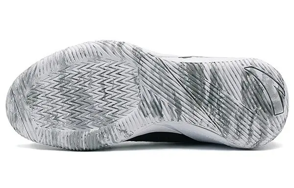 ANTA Athletic Lace-up High-top Basketball Sneakers - Black/white/grey