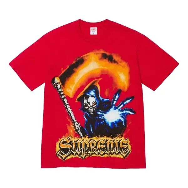Supreme Ss26 Grim Reaper T-shirt - Red