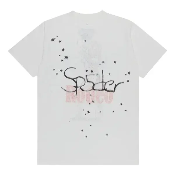 SP5DER X Cactus Jack Travis Scott Days Before Rodeo Tee Ii - White