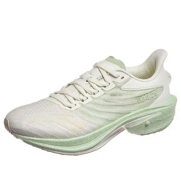 ANTA Mach 4 Athletic Sneakers - White/green