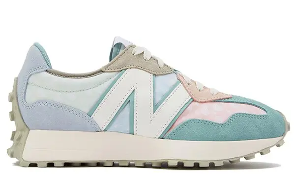 NEW BALANCE 327 Paisley Pack Sneakers - Blue/pink