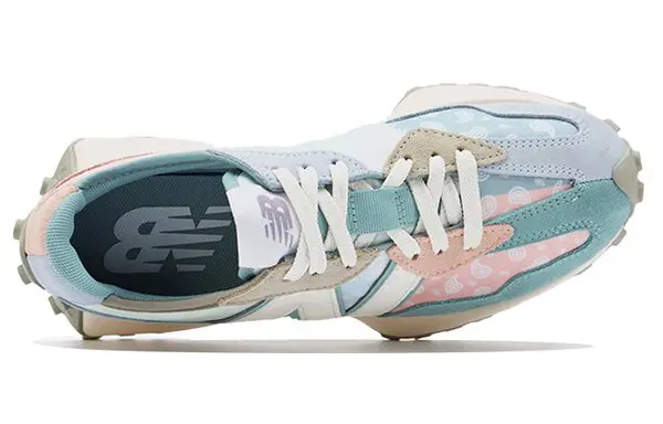 NEW BALANCE 327 Paisley Pack Sneakers - Blue/pink