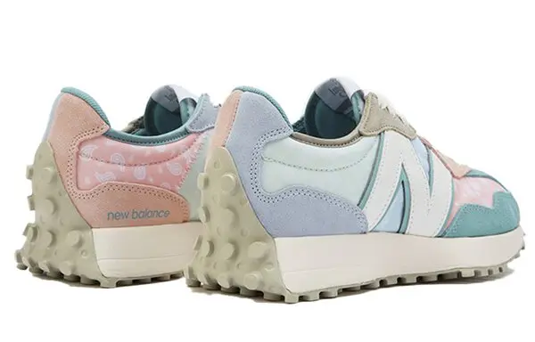 NEW BALANCE 327 Paisley Pack Sneakers - Blue/pink