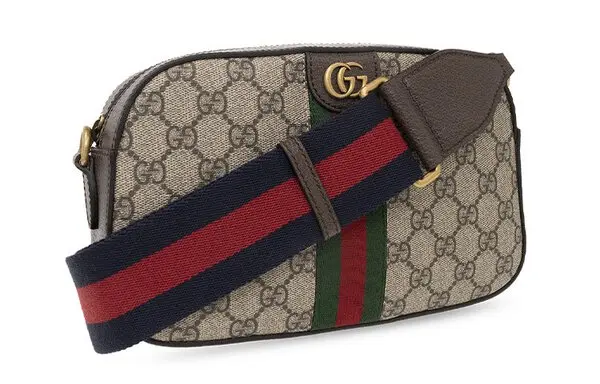 Gucci Ophidia Gg Small Shoulder Bag - Beige/ebony