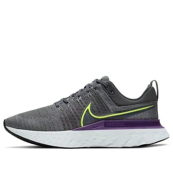 Nike React Infinity Run Flyknit 2 Athletic Sneakers - Gray/grayyellow