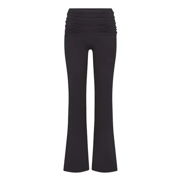 Nike X Skims Matte Foldover Slim Flare Legging - Obsidian