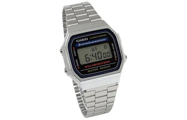 Casio Digital Stainless Steel Bracelet Watch