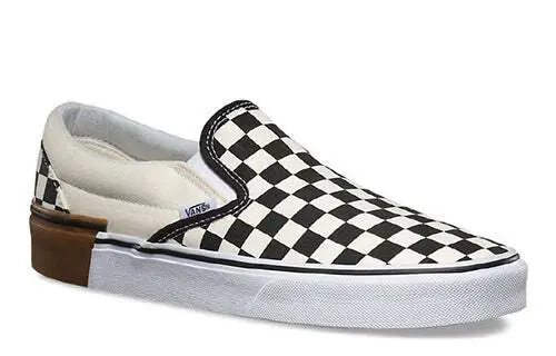 VANS Classic Slip-on Checkerboard Gum Block - Black