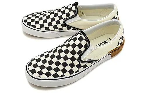 VANS Classic Slip-on Checkerboard Gum Block - Black