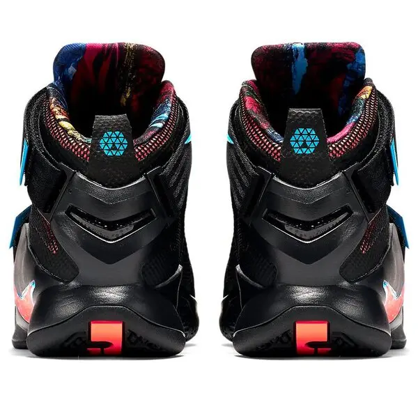 Nike Lebron Zoom Soldier 9 High Top Sneakers - Black/orange