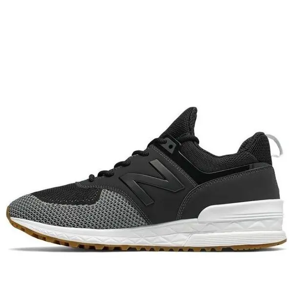 NEW BALANCE 574 Sport Lace Up Sneakers - Black/gray
