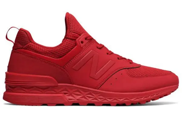 NEW BALANCE 574 Casual Sneakers - Red/white