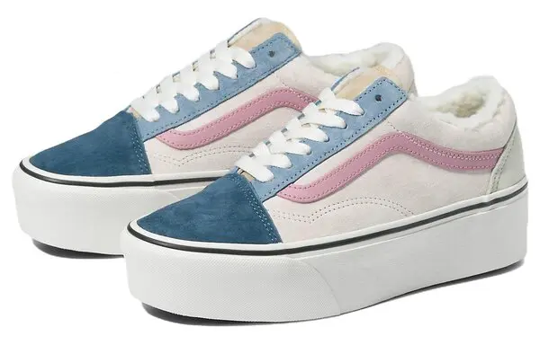 VANS Old Skool Pig Suede Sherpa Stackform Low Top Sneakers