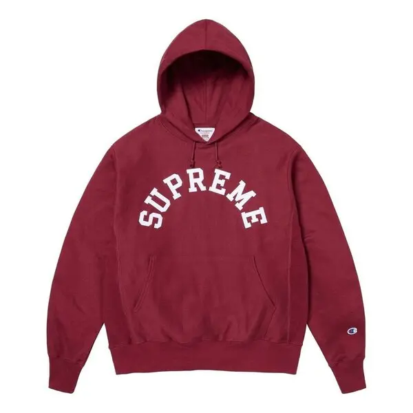Supreme Champion Hooded Sweatshirt - Cardinal