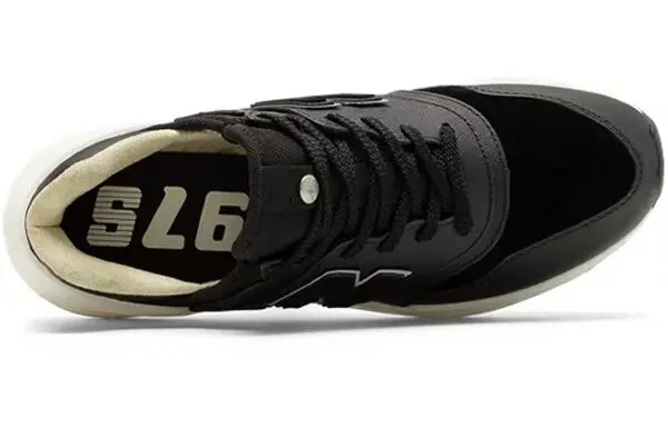 NEW BALANCE 997s Saffiano Leather Sneakers - Black